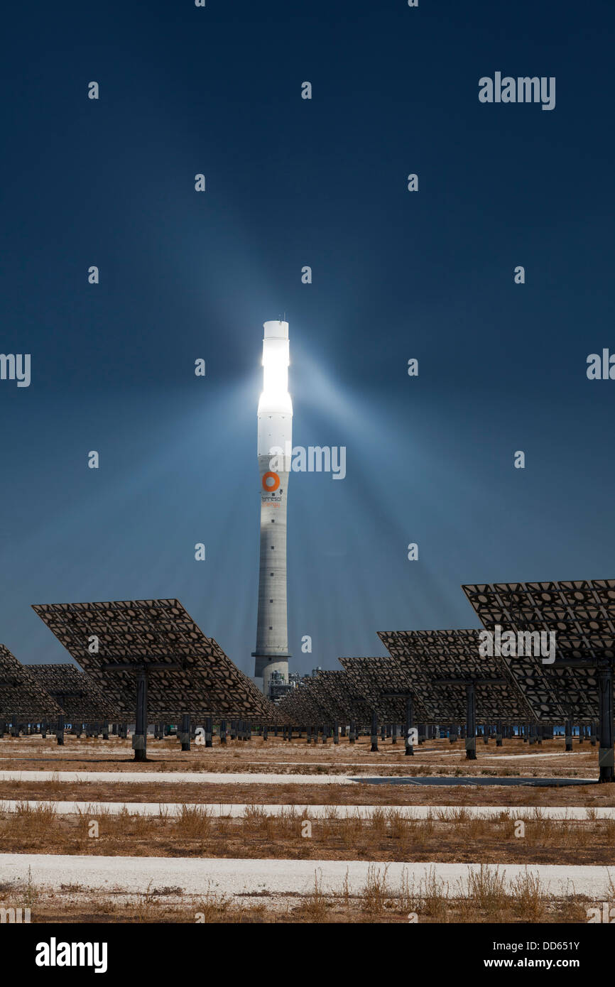 Gemasolar is a concentrated thermal solar tower plant with a molten ...