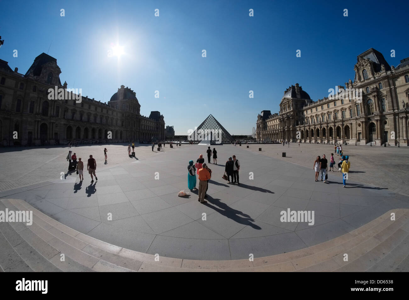 Louvre paris pyramid hi-res stock photography and images - Alamy