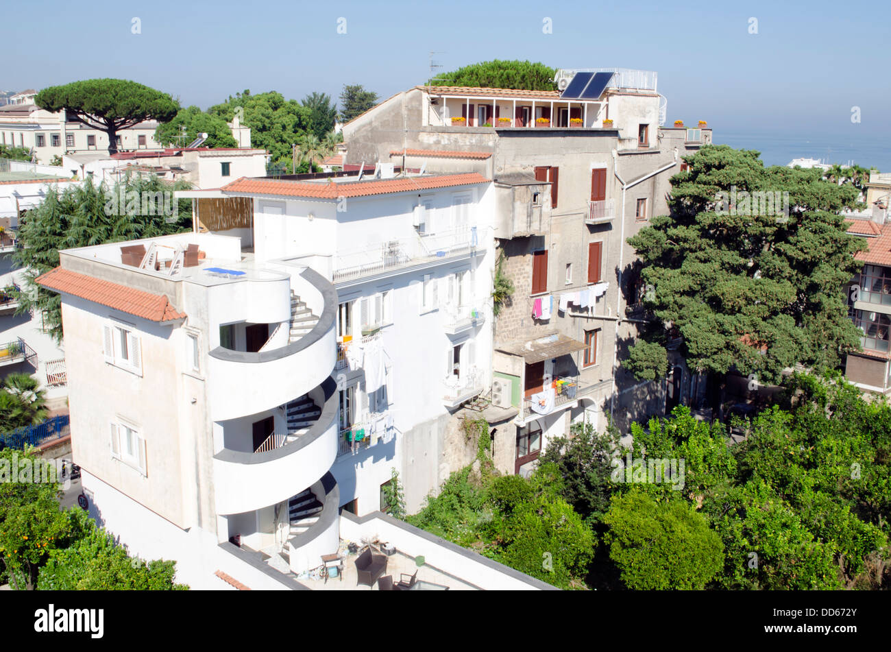 A small Italian residential apartment block near to Sorrento, Italy ...