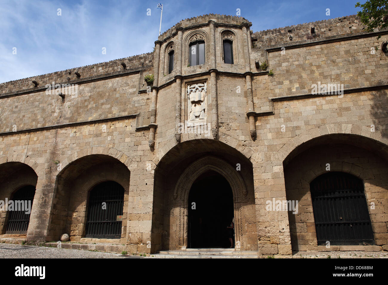 Entrance to the Archaeological Museum of Rhodes, built as the Hospital ...
