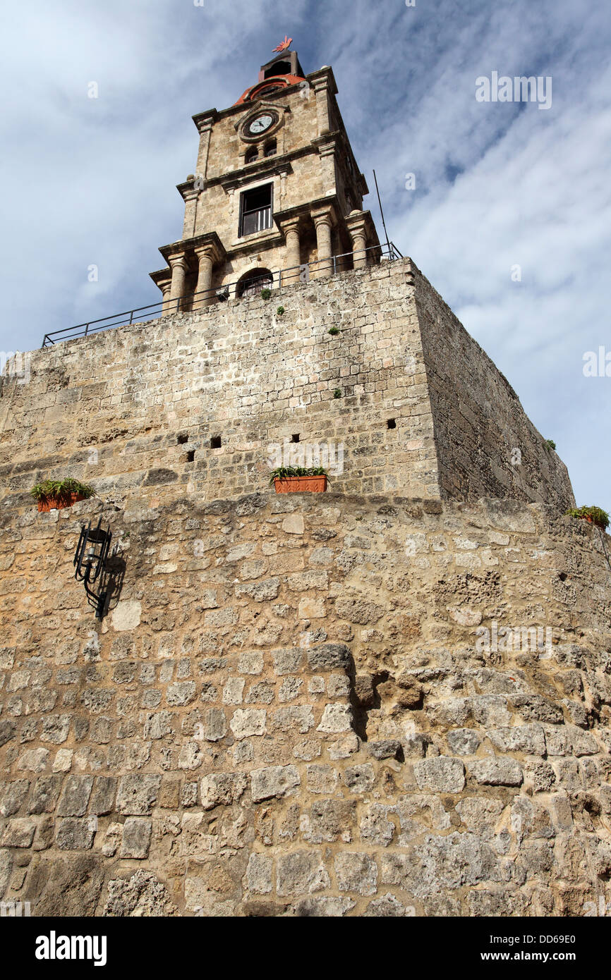 The Roloi in Rhodes City, Rhodes, Greece Stock Photo - Alamy
