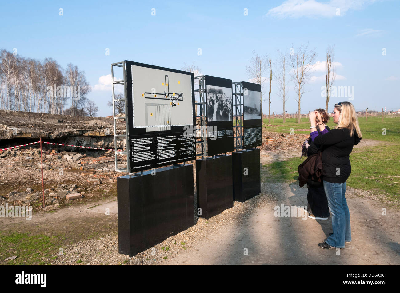 Visitors auschwitz concentration camp hi-res stock photography and ...