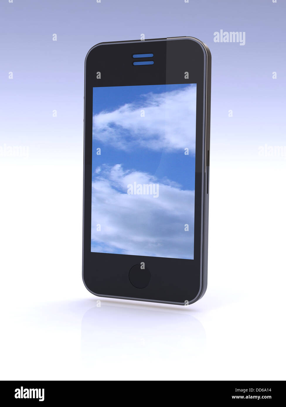 cloud computing connection on mobile smartphone Stock Photo - Alamy