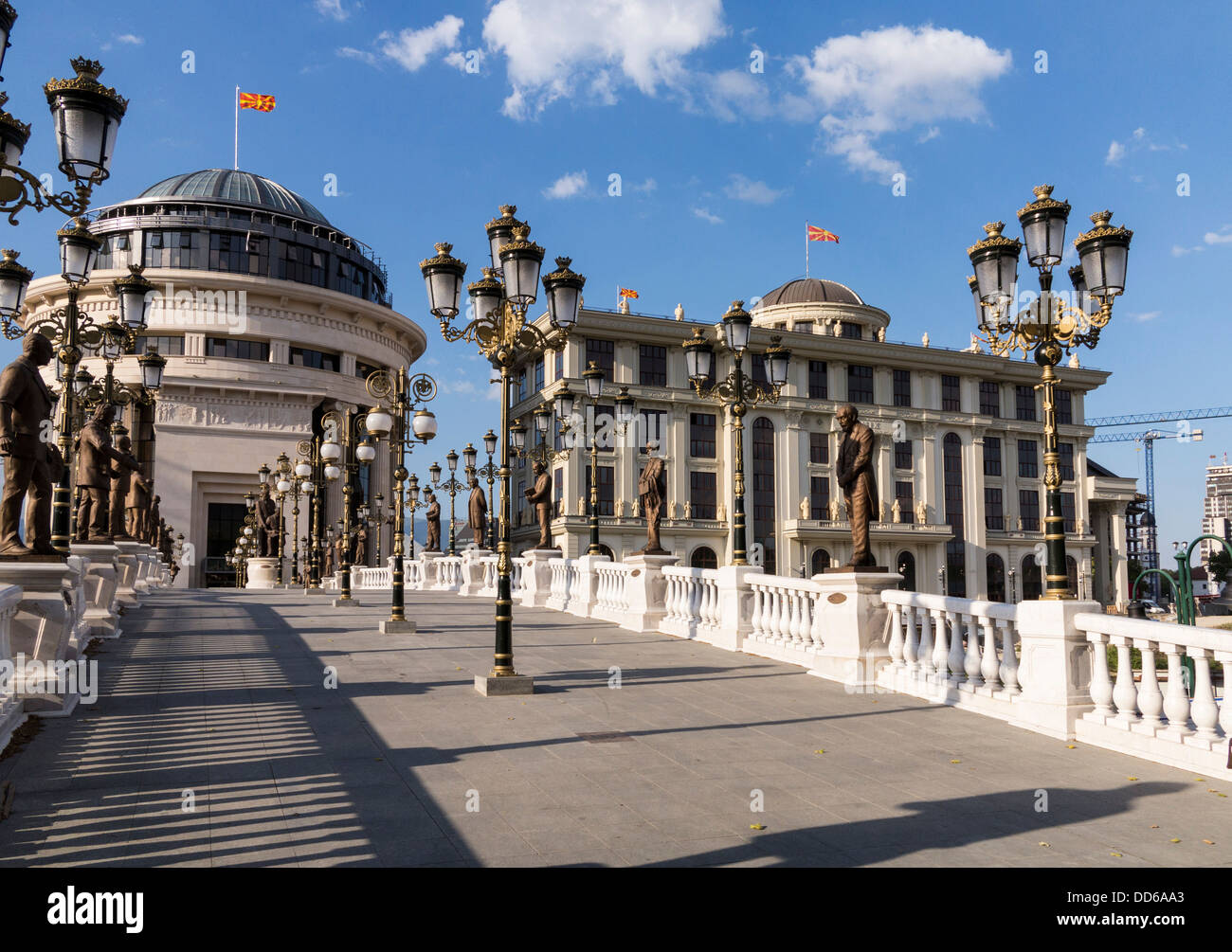 Art Bridge, Skopje, Macedonia, Europe - built as part of the Skopje ...