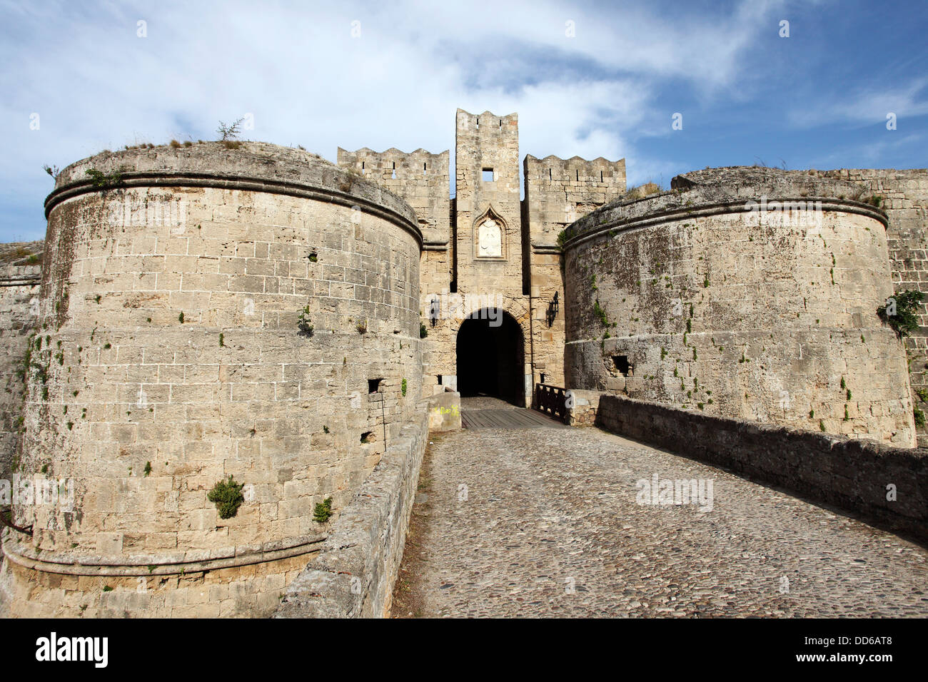 The Amboise Gate, part of the medieval city walls that defend the Grand ...