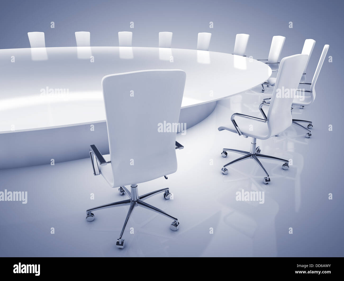Oval conference table hi-res stock photography and images - Alamy