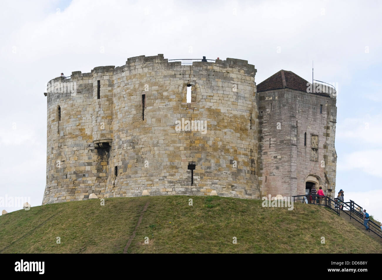 Clifford's Tower all that remains of York Castle in city of York North ...