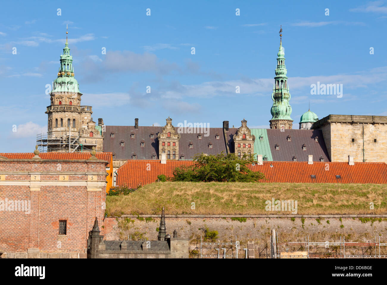Kronborg castle in Elsinore (Helsingor), Denmark Stock Photo - Alamy