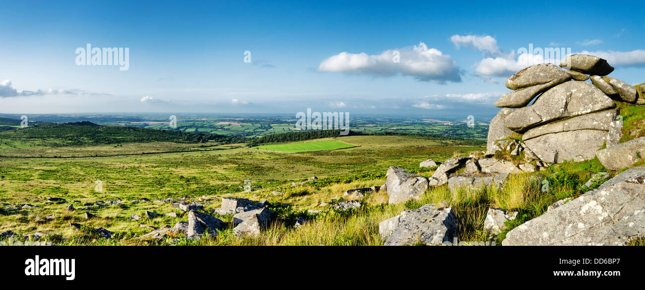 Cornwall panorama fields hi-res stock photography and images - Alamy
