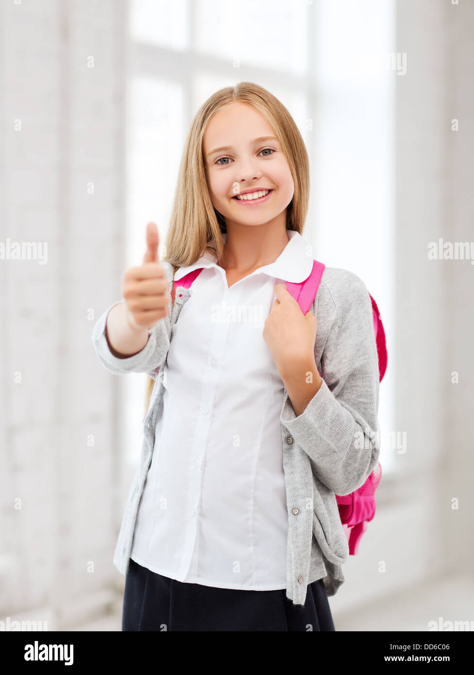 student girl at school Stock Photo - Alamy