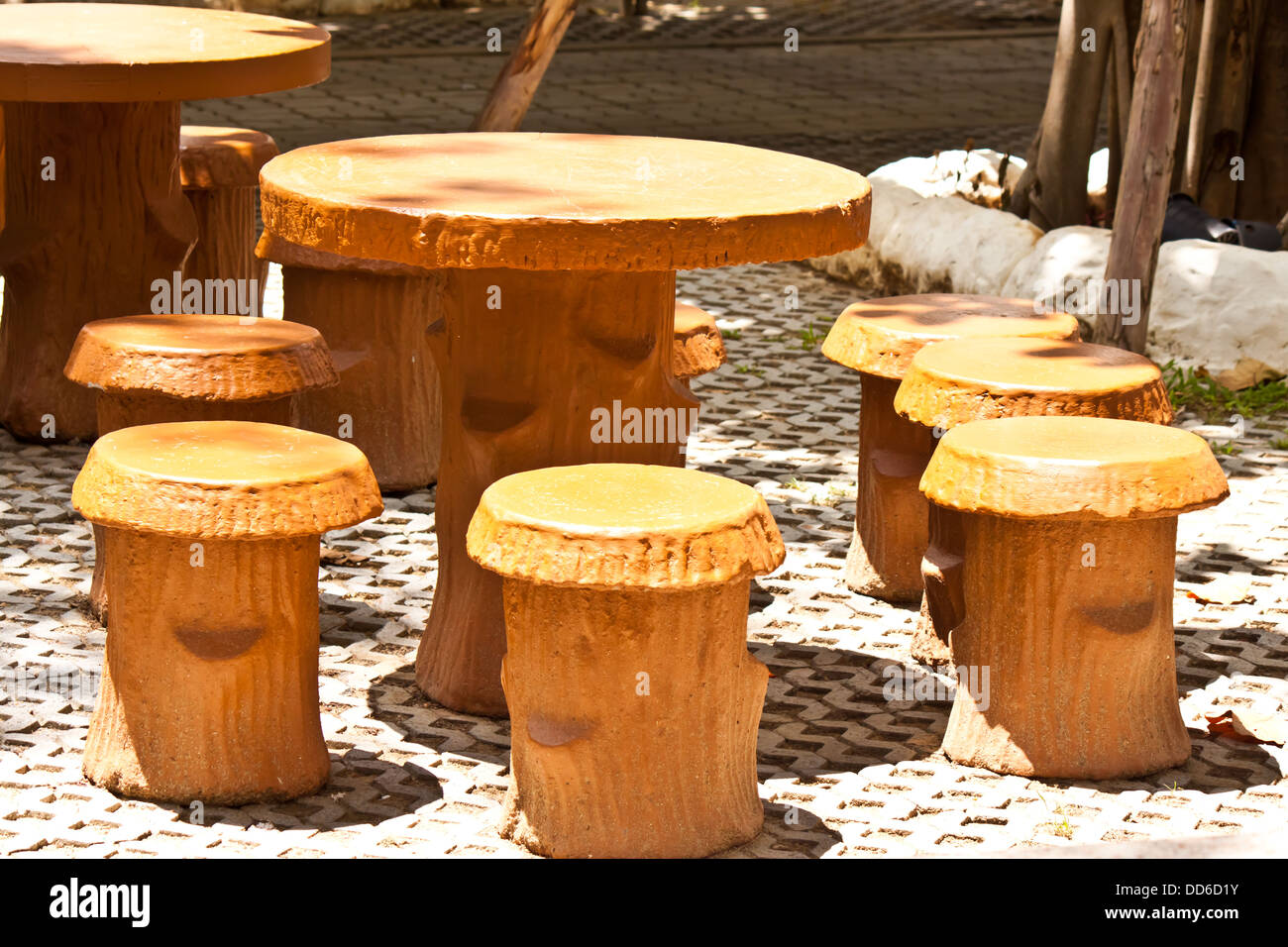 chair with table Stock Photo - Alamy