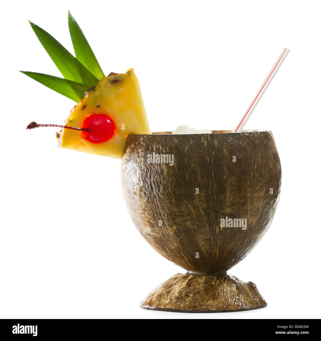 Tropical Drinks In A Coconut