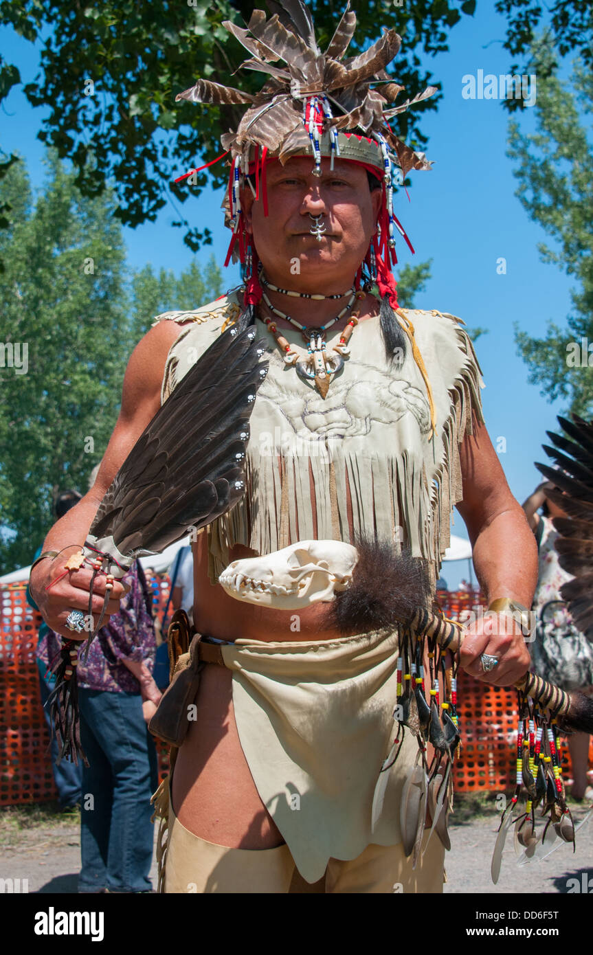 Mohawk Indian Kahnawake Pow wow annual event Quebec Stock Photo - Alamy