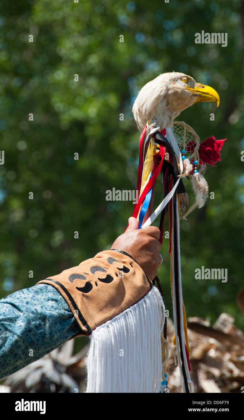 Native Ceremony Pow Wow Kahnawake Quebec Canada Stock Photo - Alamy