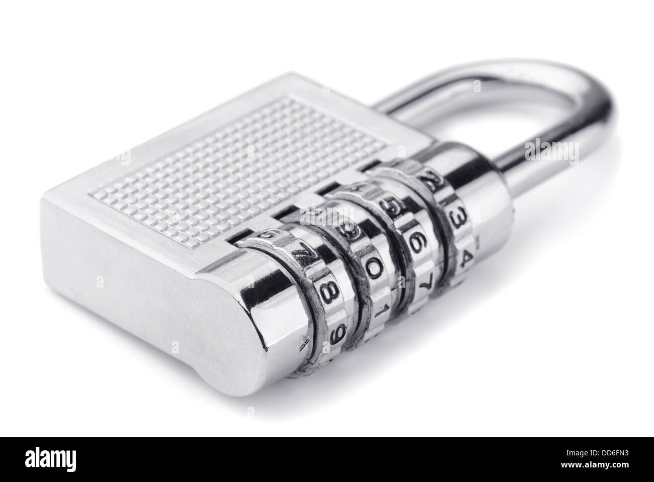 Steel combination lock close Cut Out Stock Images & Pictures - Alamy
