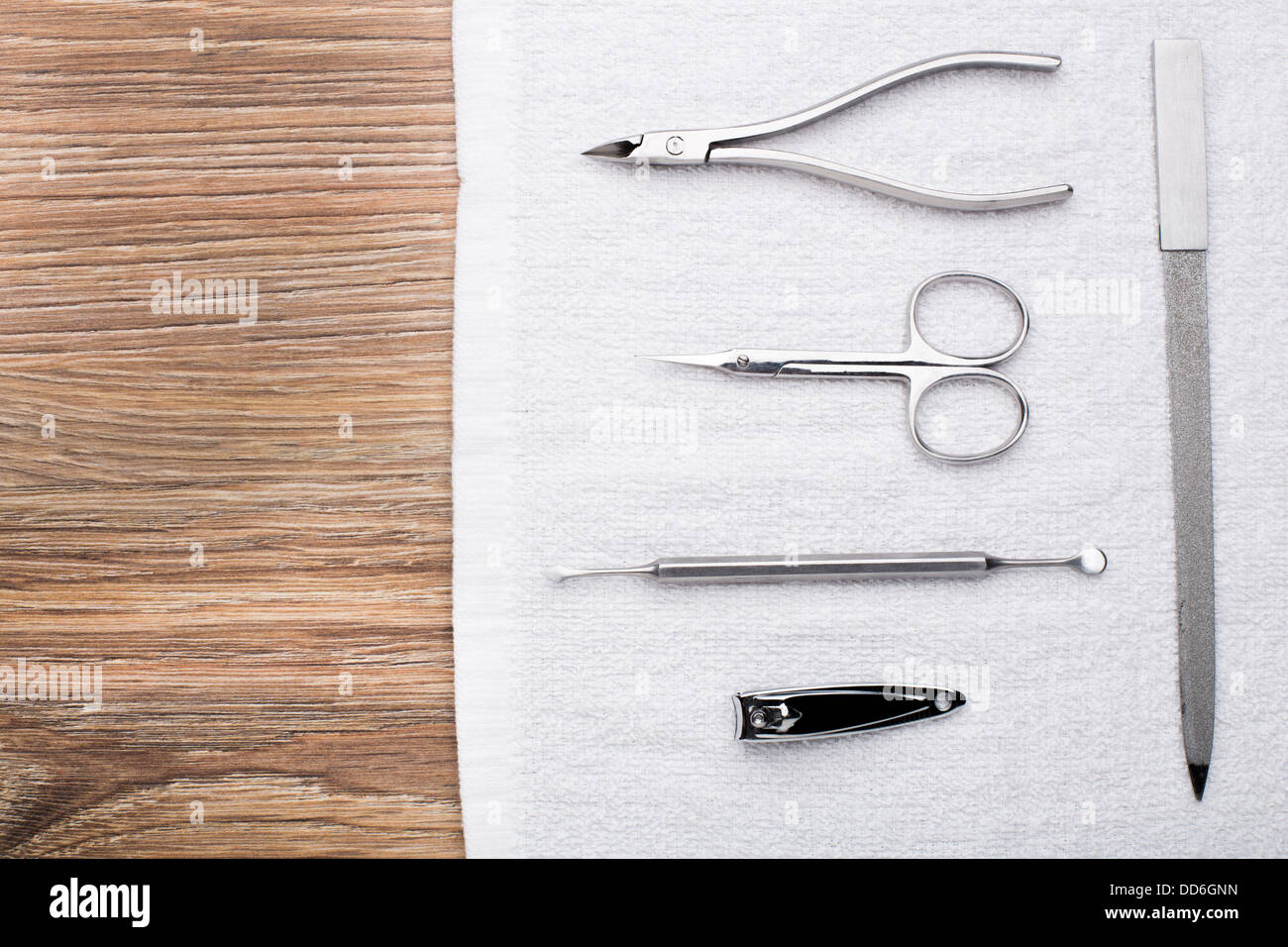 Set of manicure instruments Stock Photo - Alamy