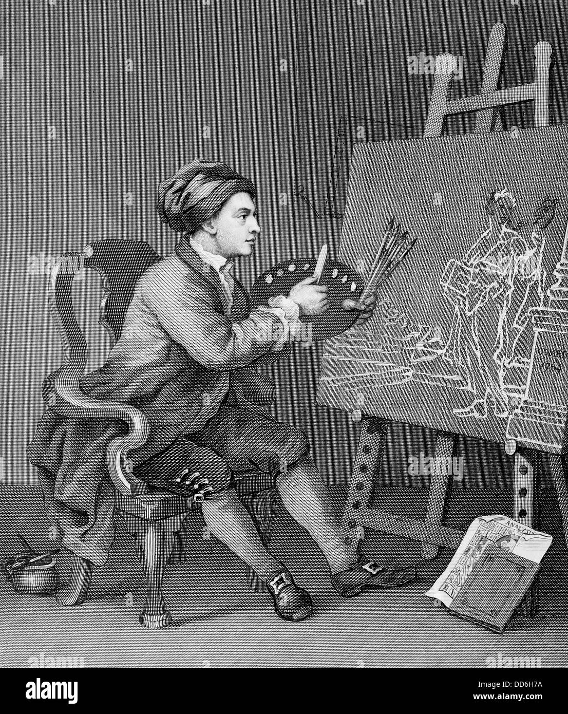 William hogarth engraving hi-res stock photography and images - Alamy