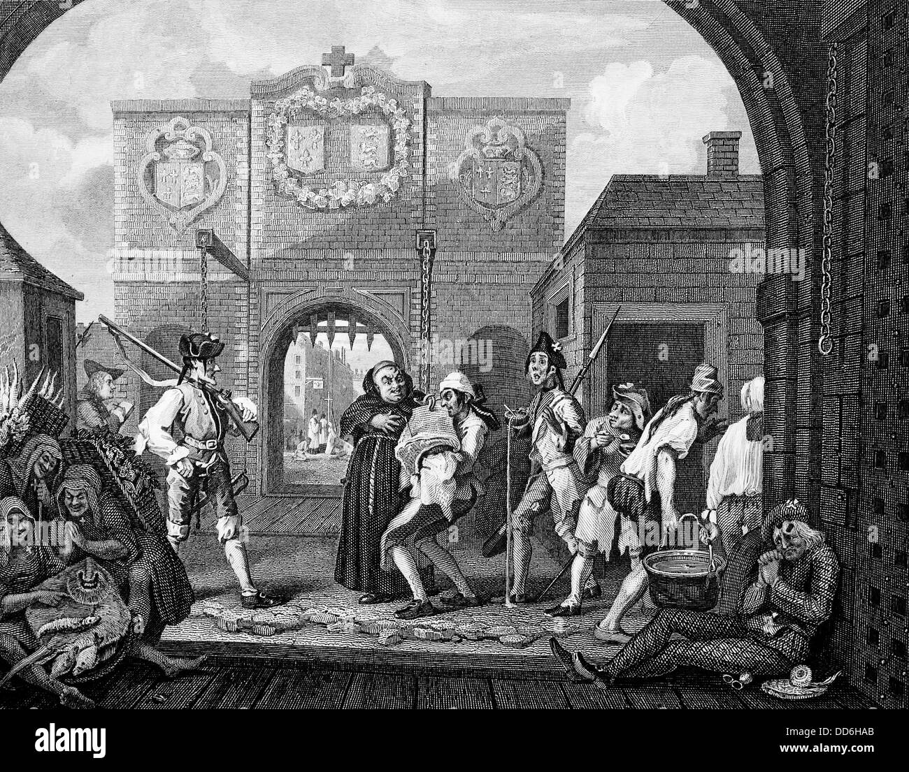 Gate of Calais."O the roast beef of Old England"From the original ...