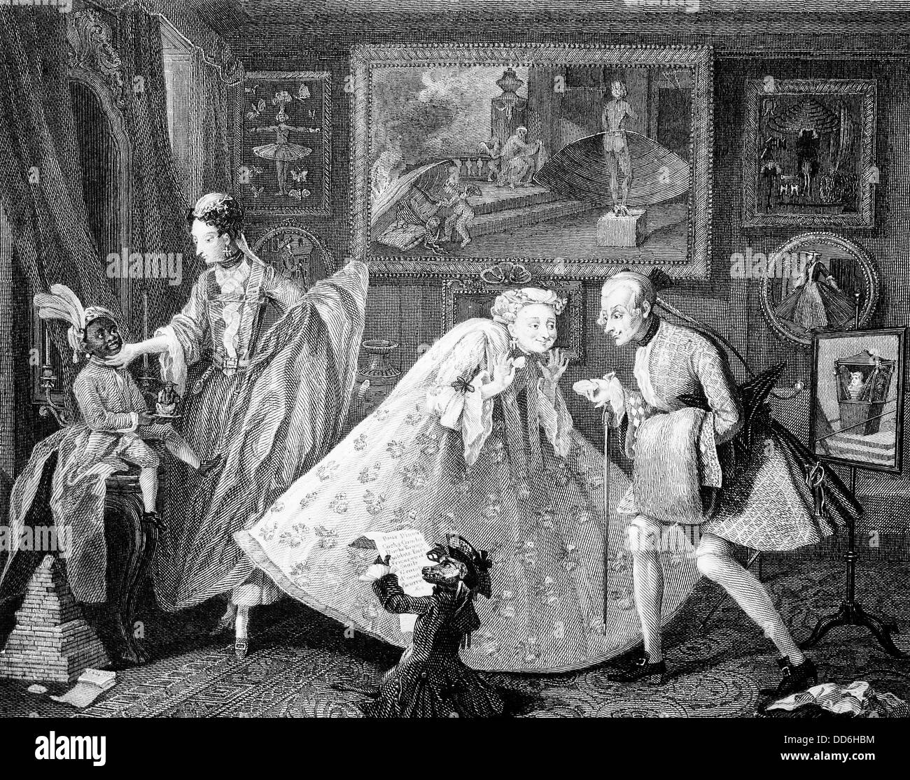 Taste in the high life william hogarth hi-res stock photography and ...