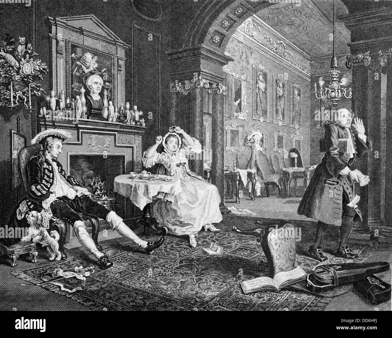 Hogarth Breakfast Scene