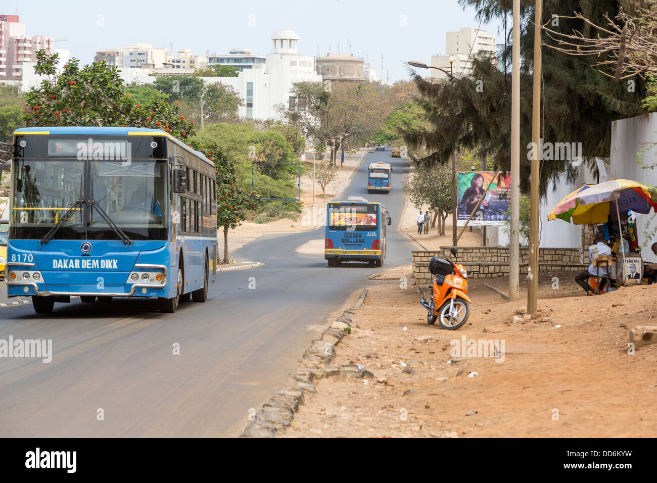 Dakar, Senegal. Public Transport, Municipal Buses Stock Photo - Alamy