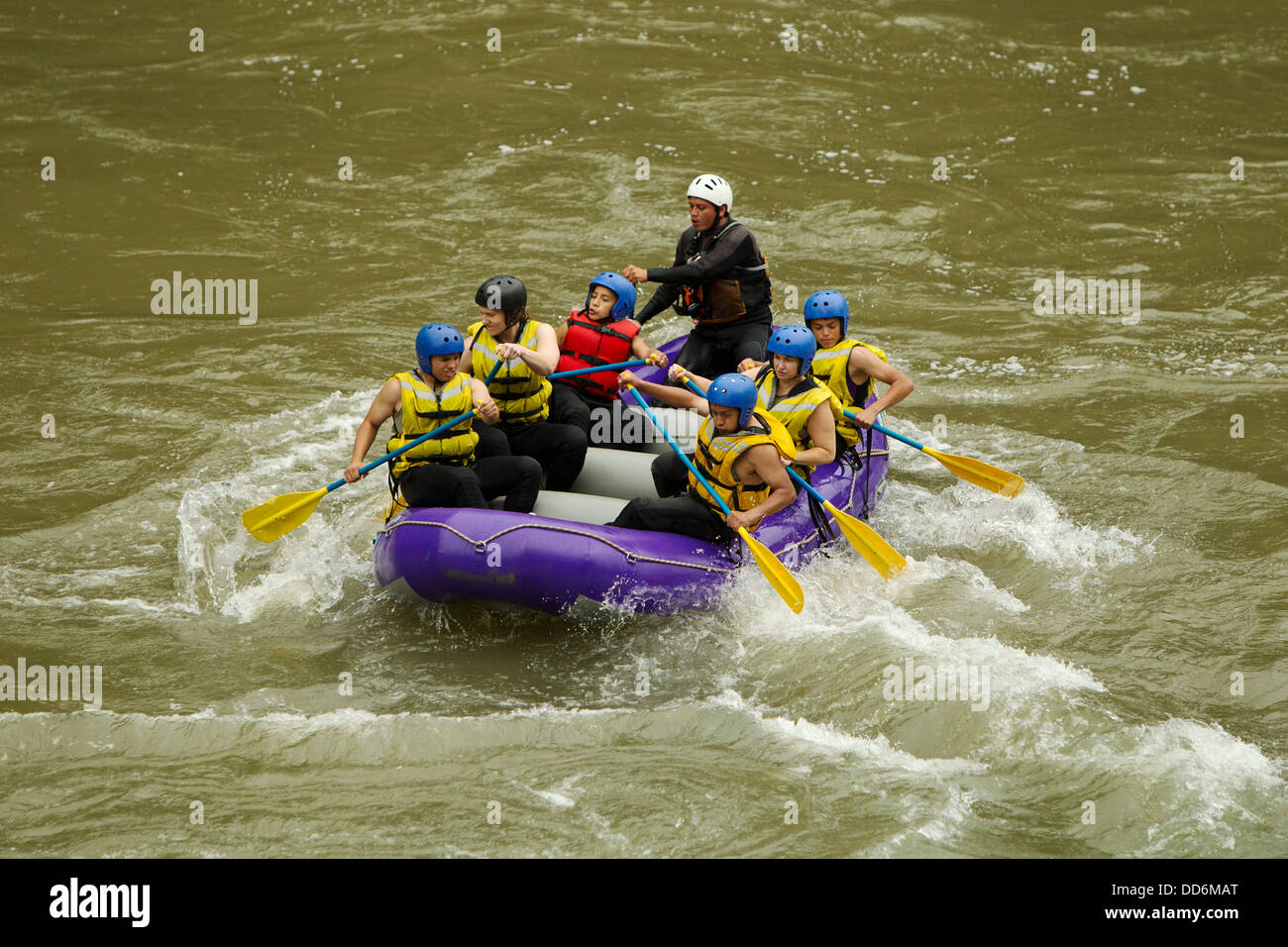 Group Of Mixed Tourist Man And Woman With Guided By Professional Pilot ...