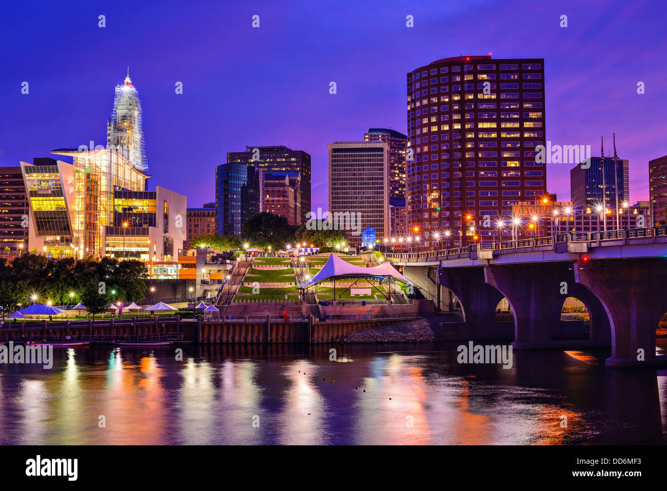 Hartford Ct Founders Bridge High Resolution Stock Photography and ...