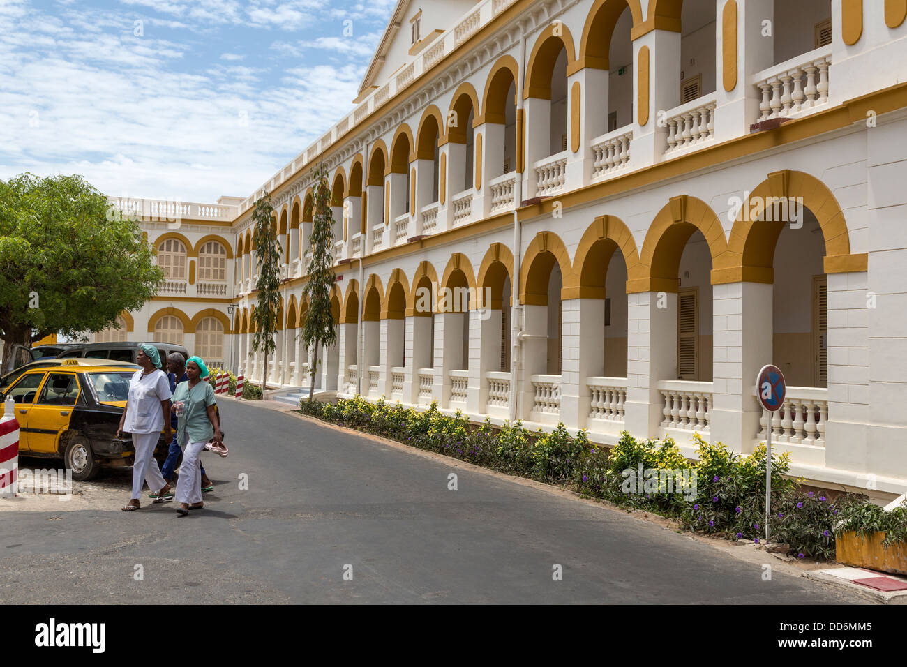 Dakar, Senegal. Dakar Hospital, built by the French colonial ...