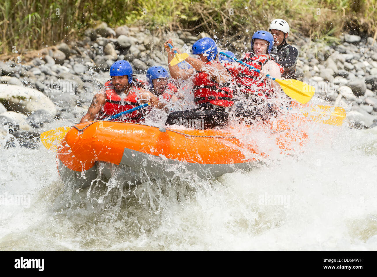 Whitewater rafting wetsuit hi-res stock photography and images - Alamy