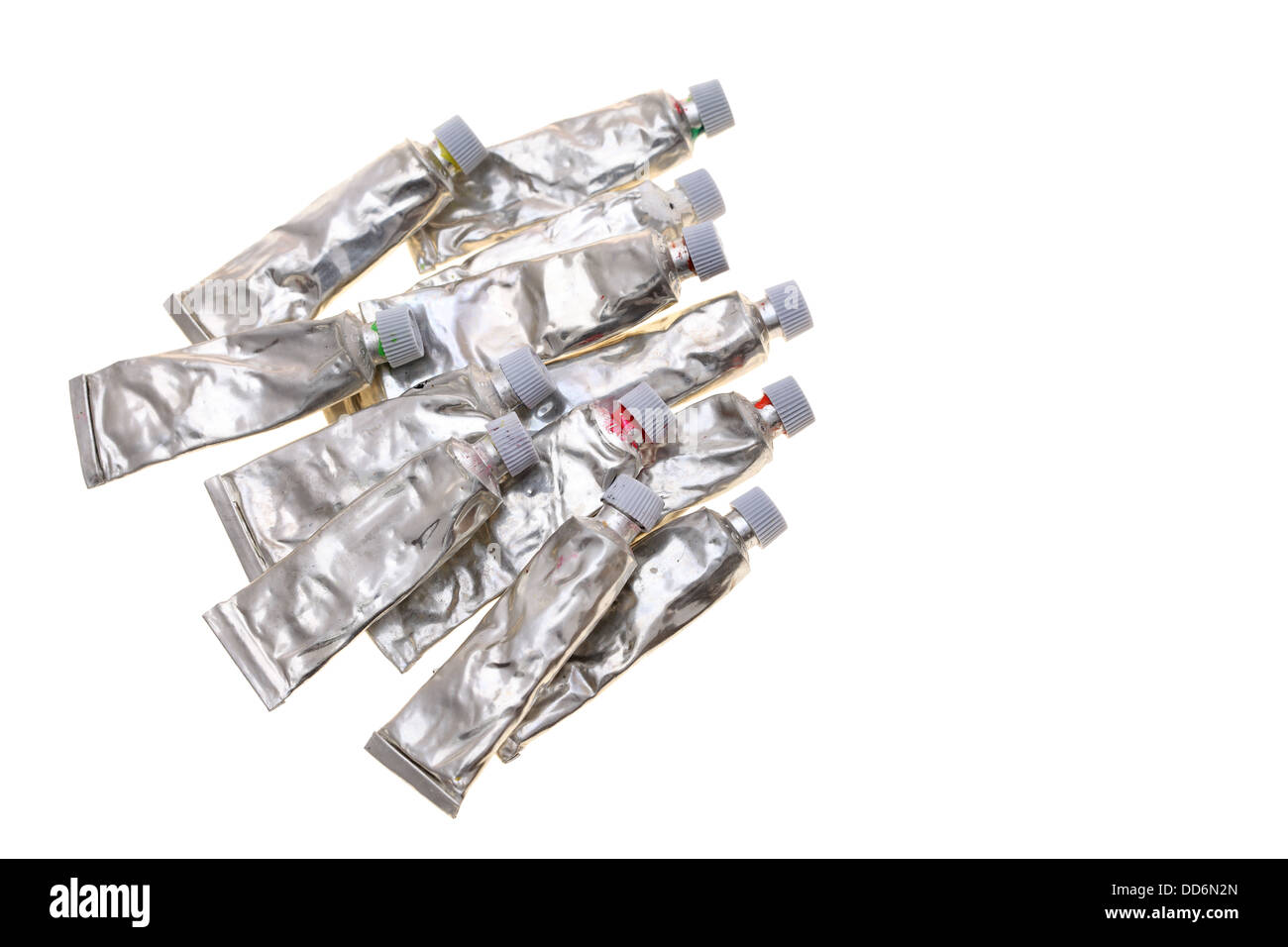 old used paint tubes Stock Photo - Alamy