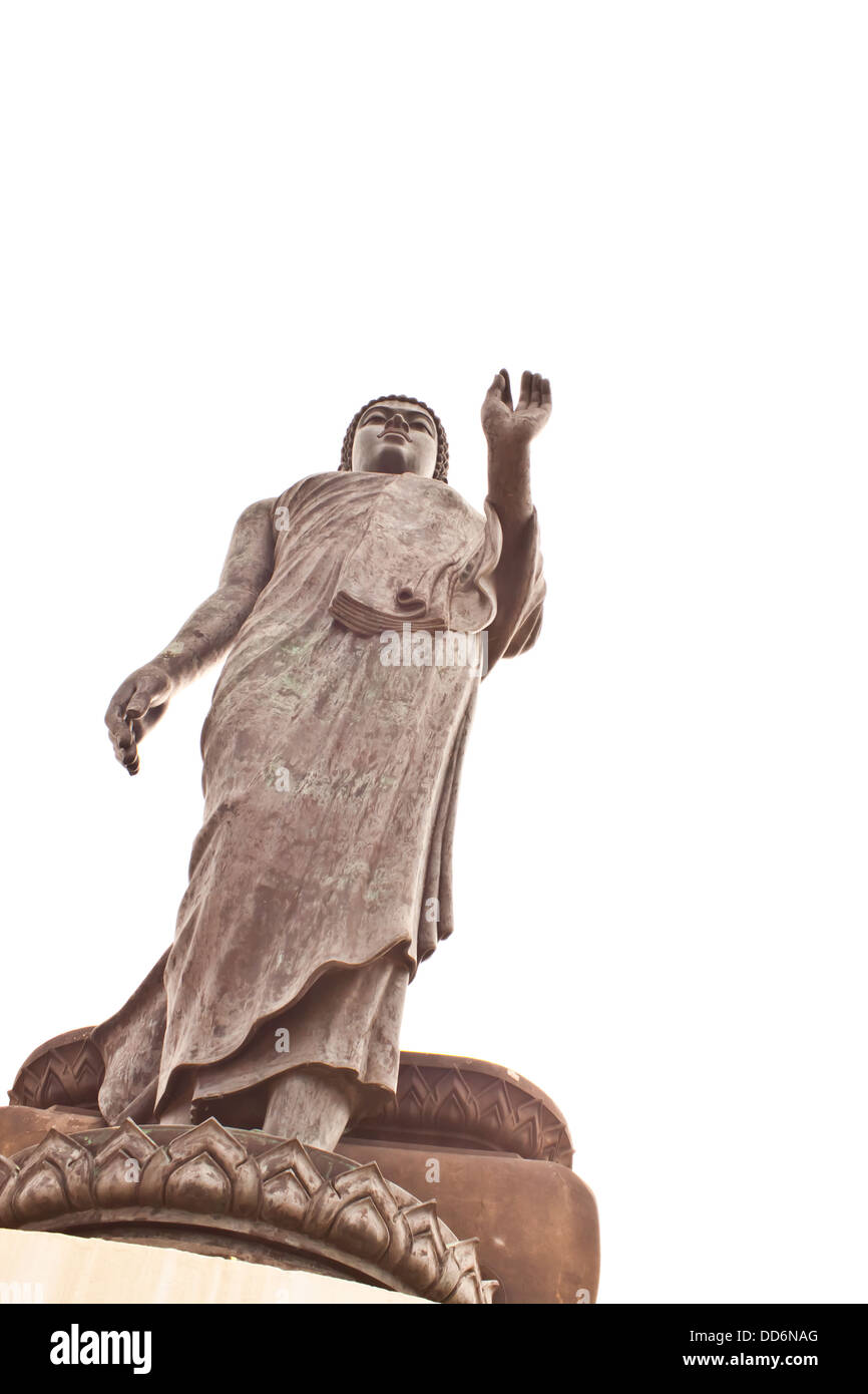 Buddha statue with white background Stock Photo - Alamy