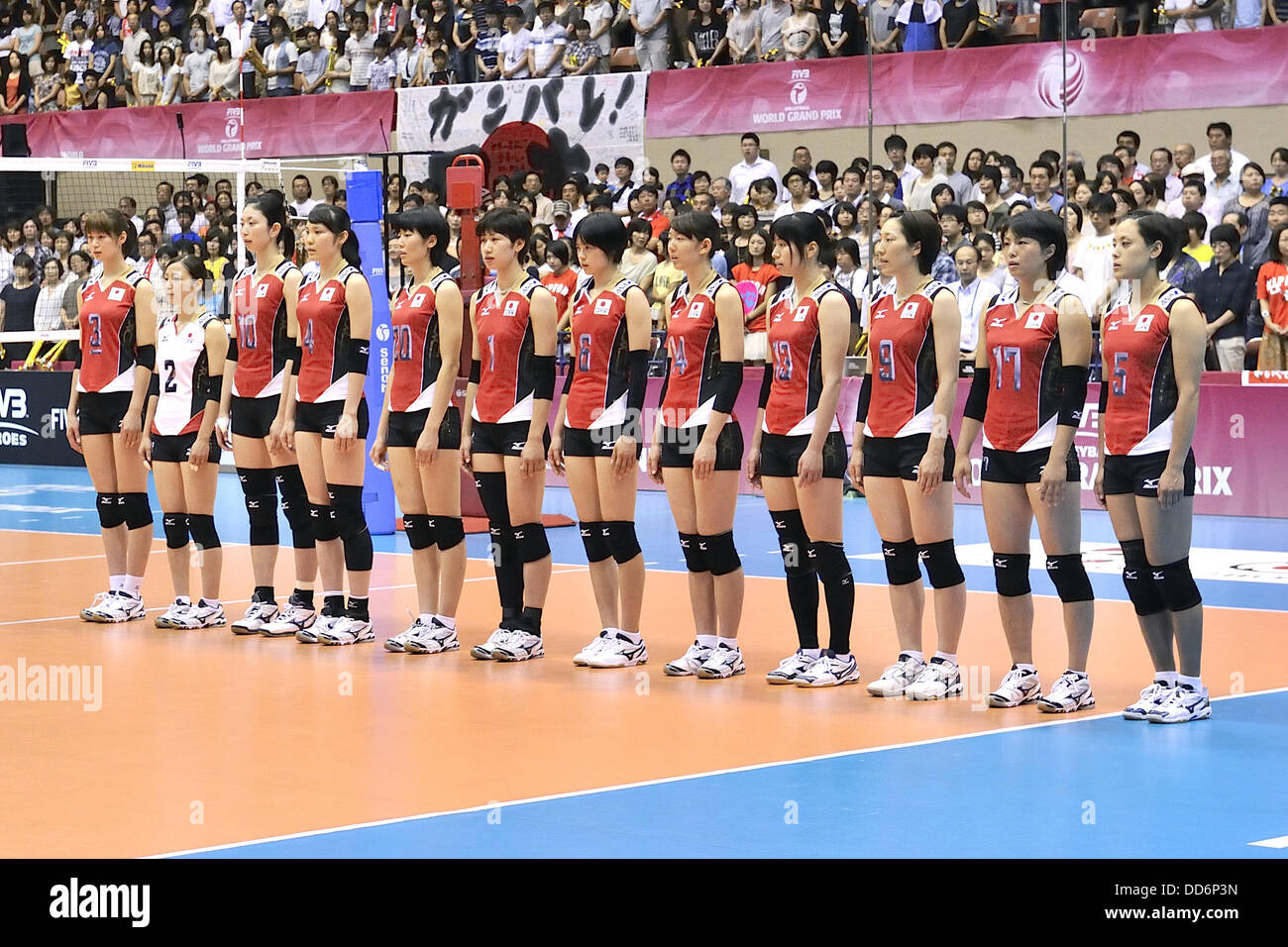Japan team group line-up (JPN), AUGUST 16, 2013 - Volleyball : 2013 ...