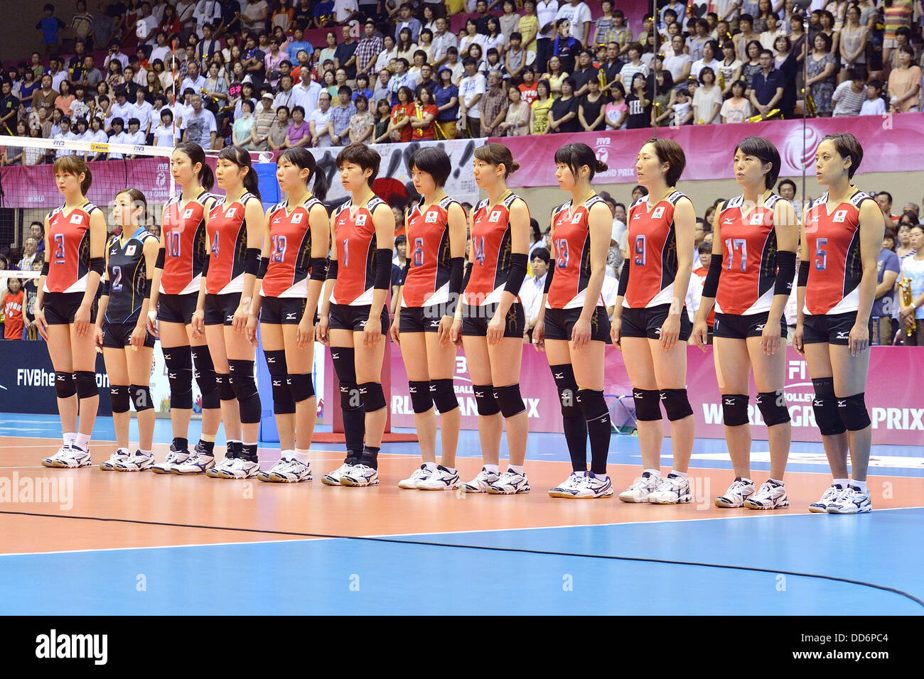 Japan team group line-up (JPN), AUGUST 18, 2013 - Volleyball : 2013 ...