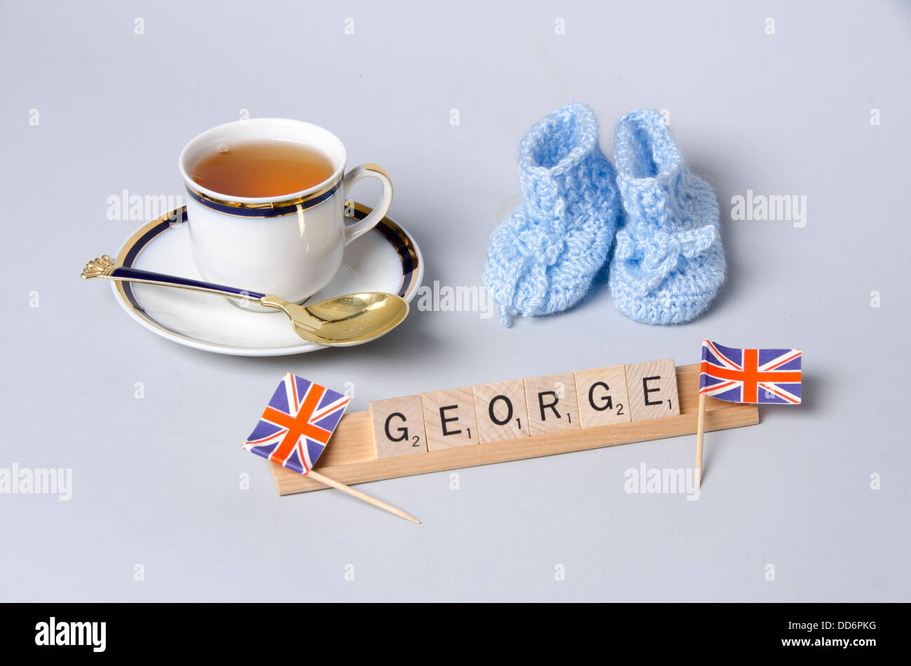 The Royal Baby Prince George Alexander Louis of Cambridge Stock Photo ...