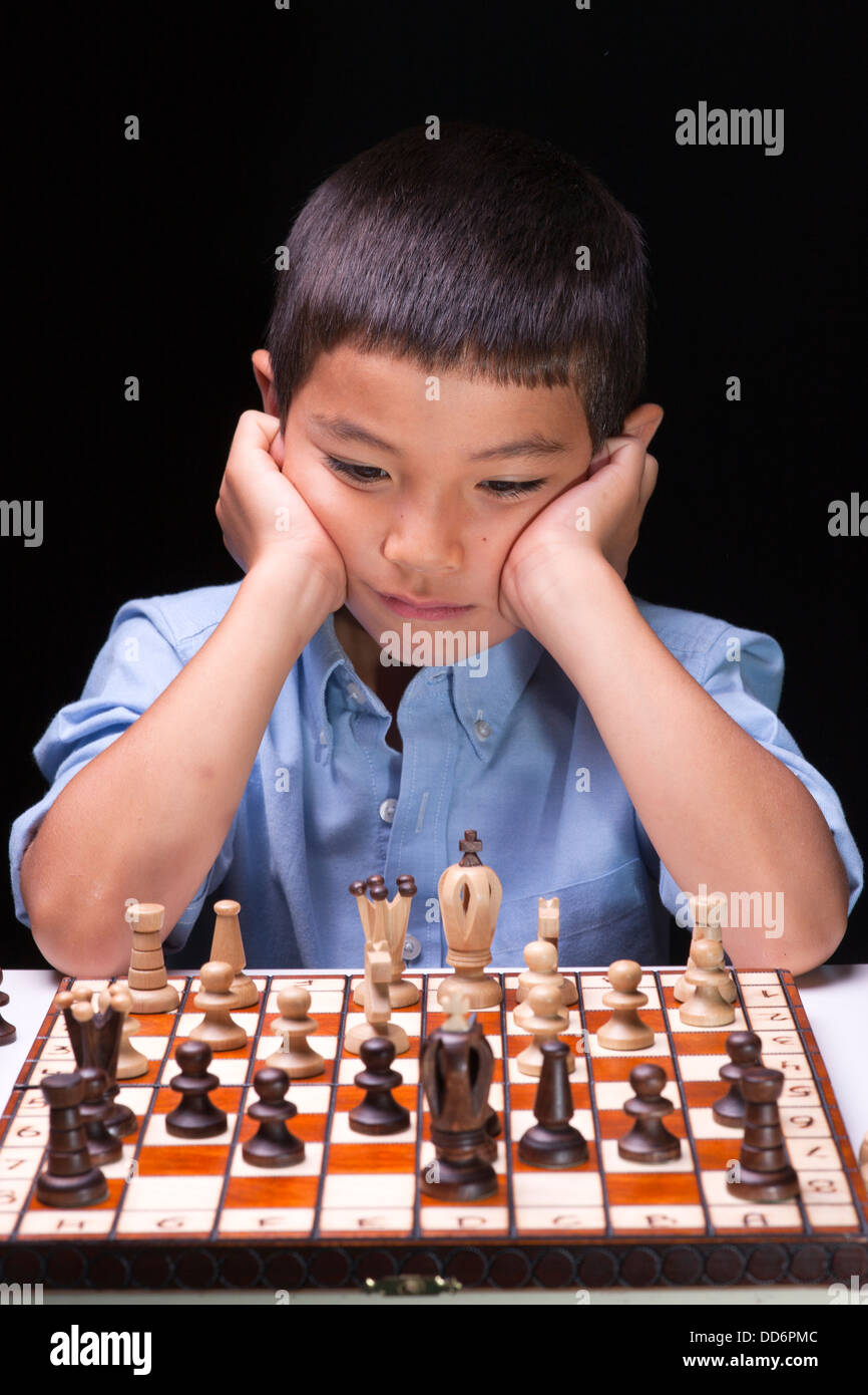 Concentrating on next move Stock Photo - Alamy