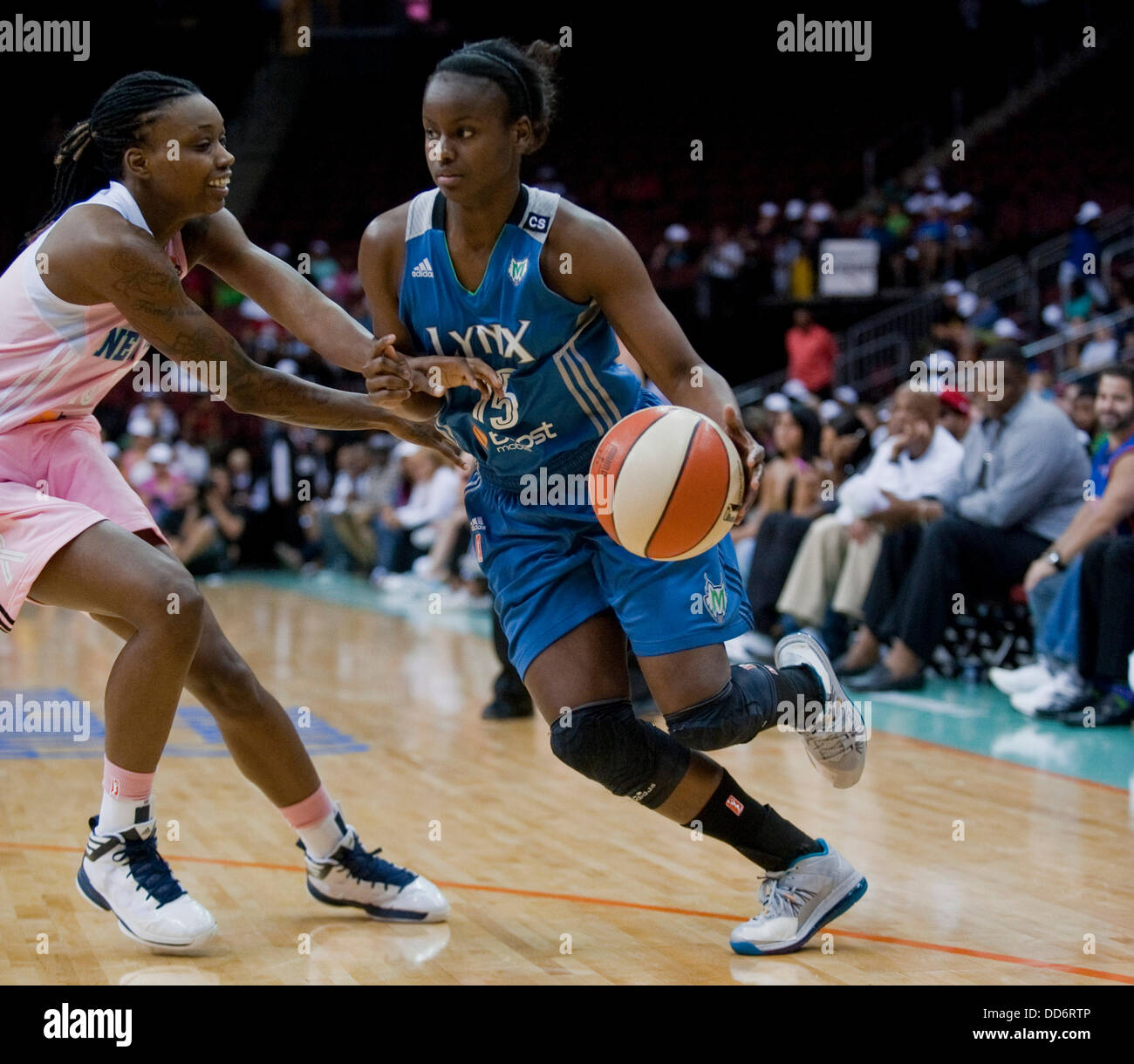 Aug. 27, 2013 - Newark, New Jersey, U.S. - Lynx's guard Sugar Rodgers ...