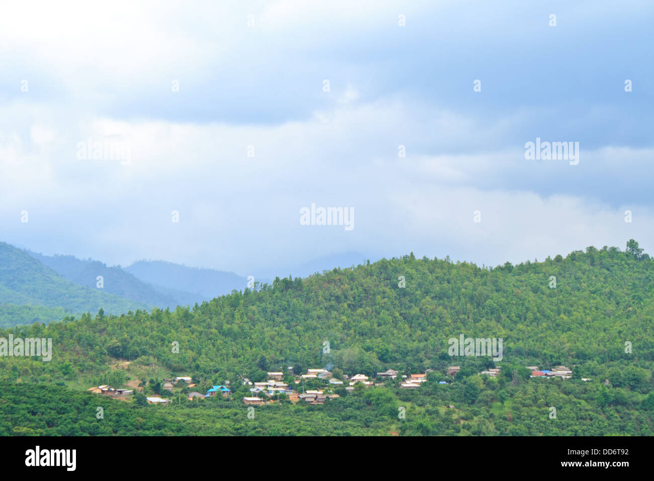 Mountain landscape with villages hi-res stock photography and images ...