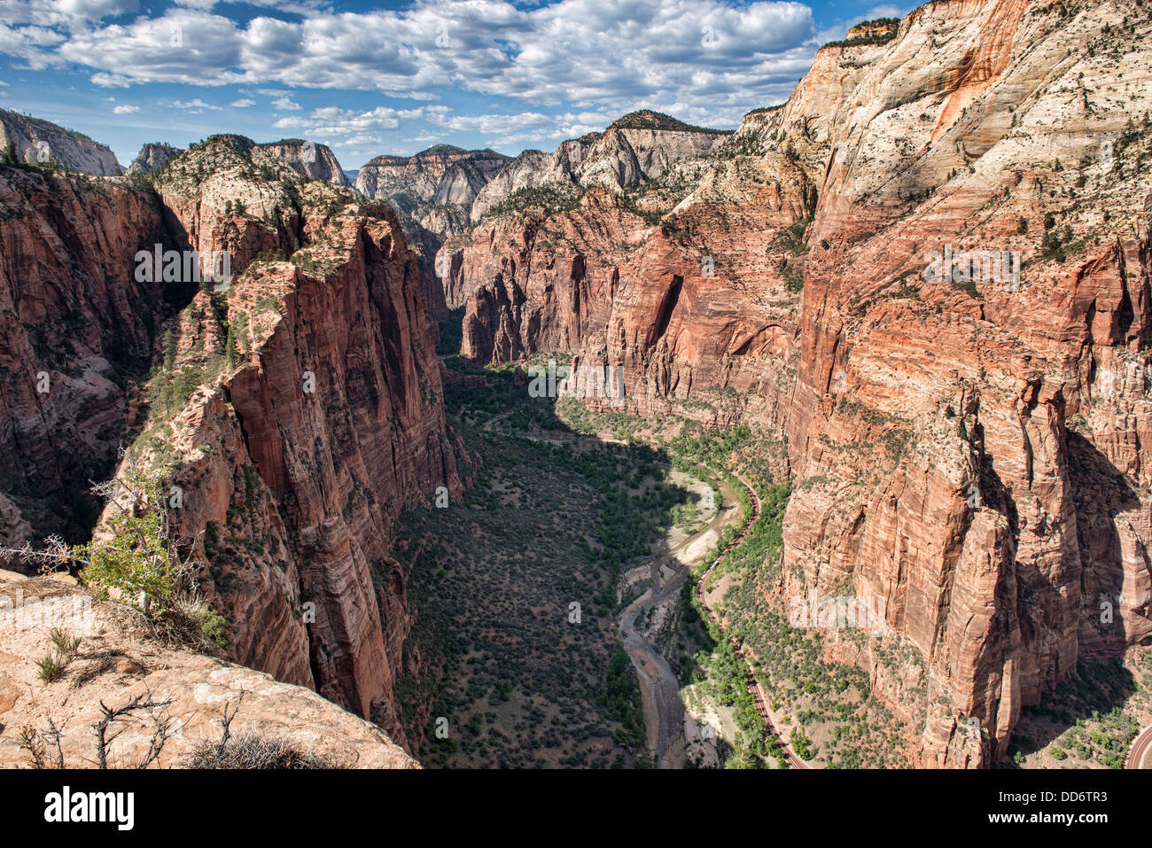 View from the Angels Landing Trail, Zion National Park, Utah Stock ...