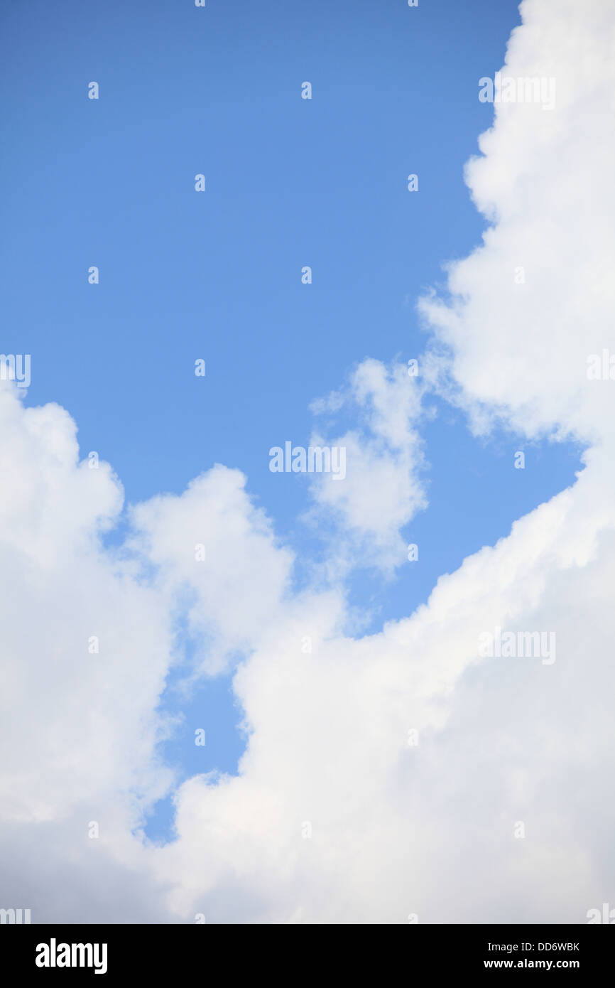 White clouds in a blue sky. Sky background Stock Photo - Alamy