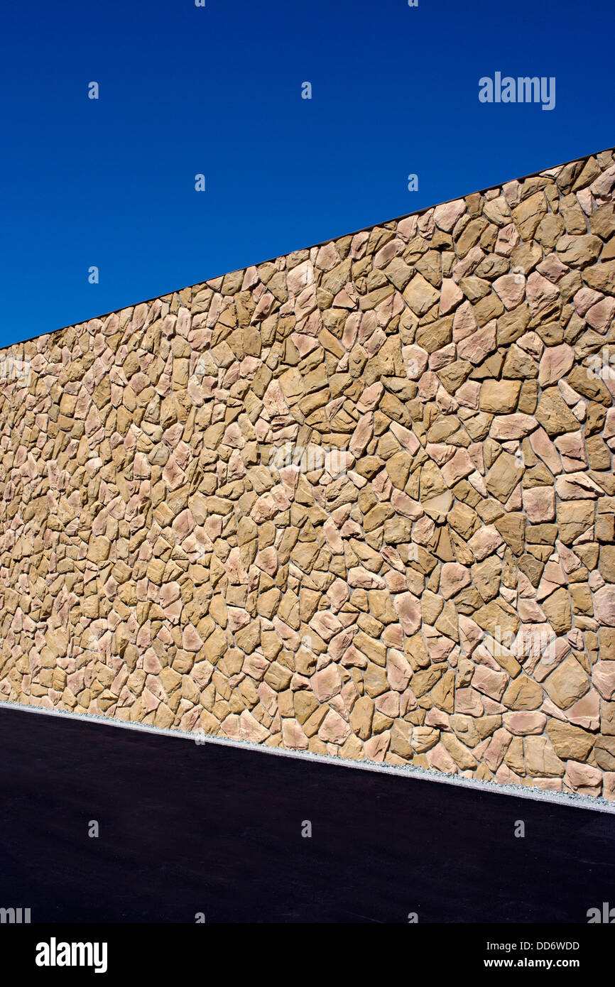 Road stone wall and sky Stock Photo - Alamy