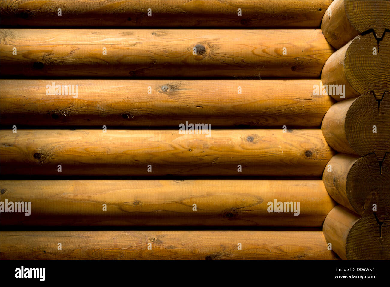 Log house wall Stock Photo - Alamy