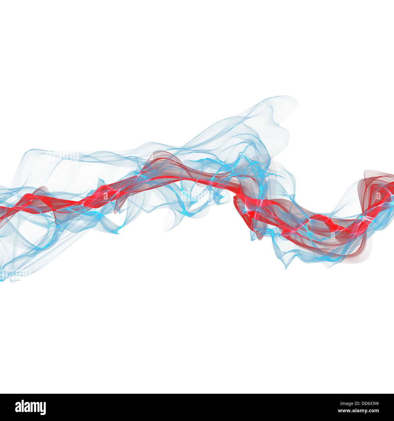 abstract red blue twisted waves Stock Photo - Alamy