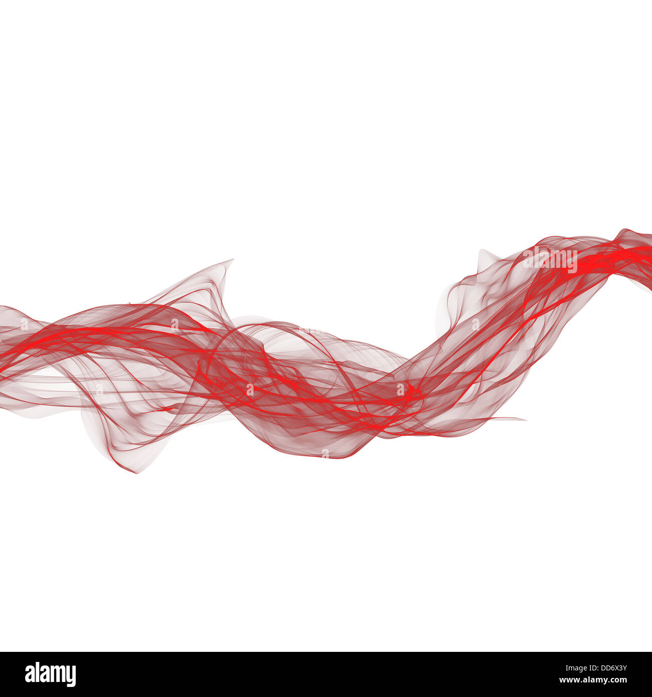 abstract red ribbon waves Stock Photo - Alamy