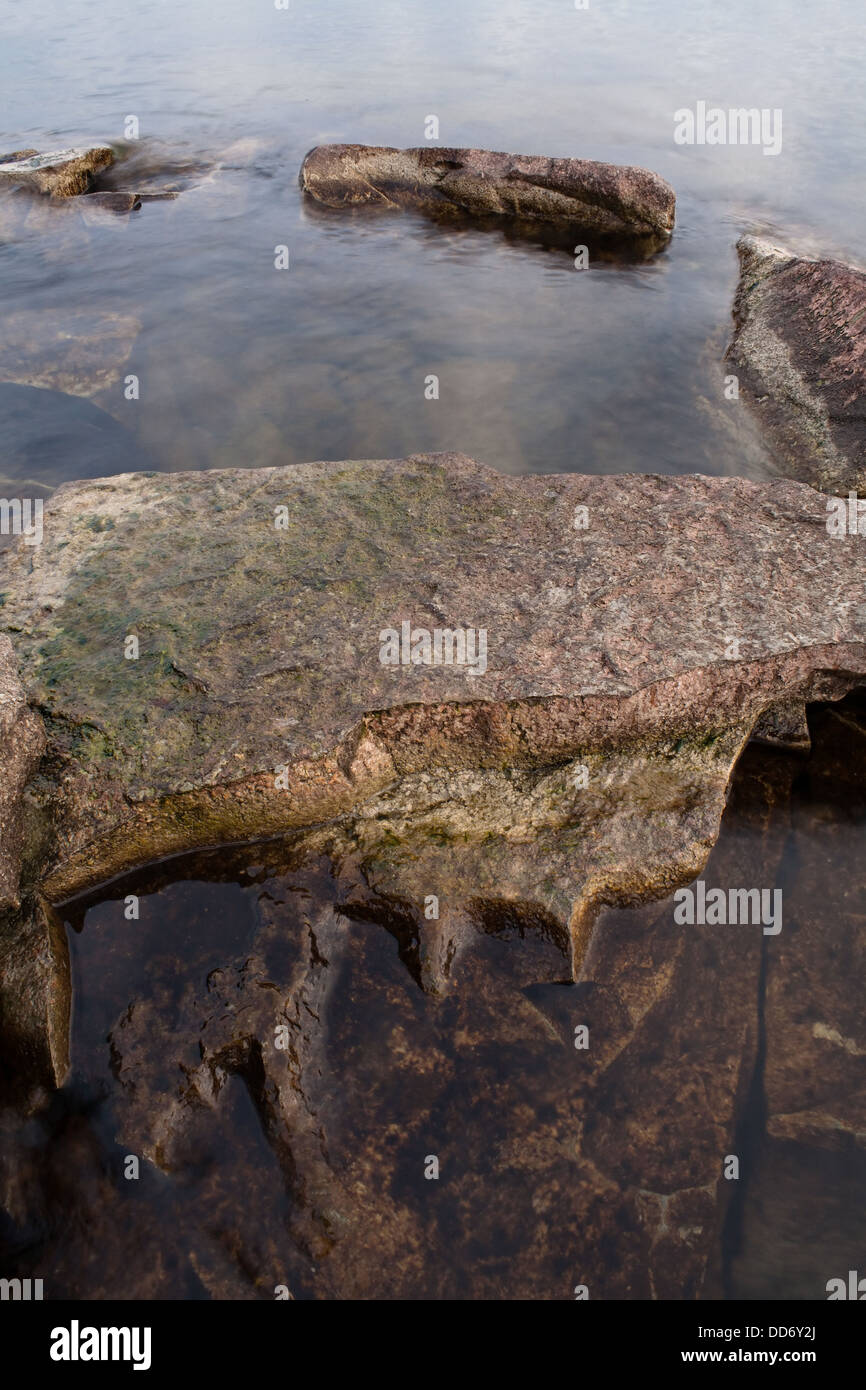 Large rocks in Lake Simcoe, Ontario, Canada Stock Photo - Alamy