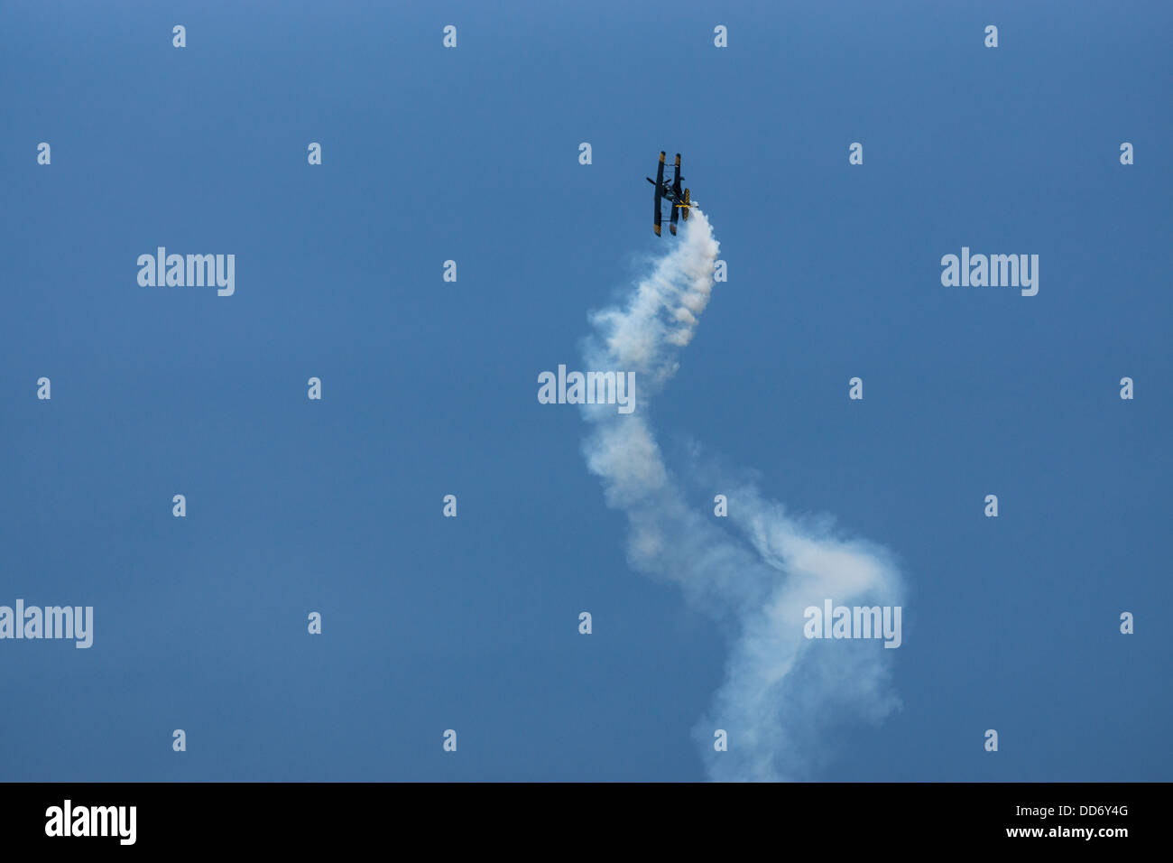 Pilot Jon Melby in his Pitts S-1-11b muscle bi-plane at the "Wings Over ...