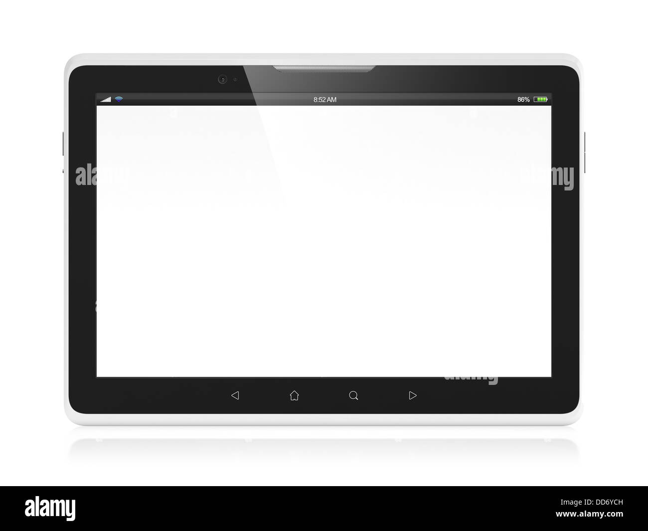 3D illustration of modern tablet computer isolated on white background ...