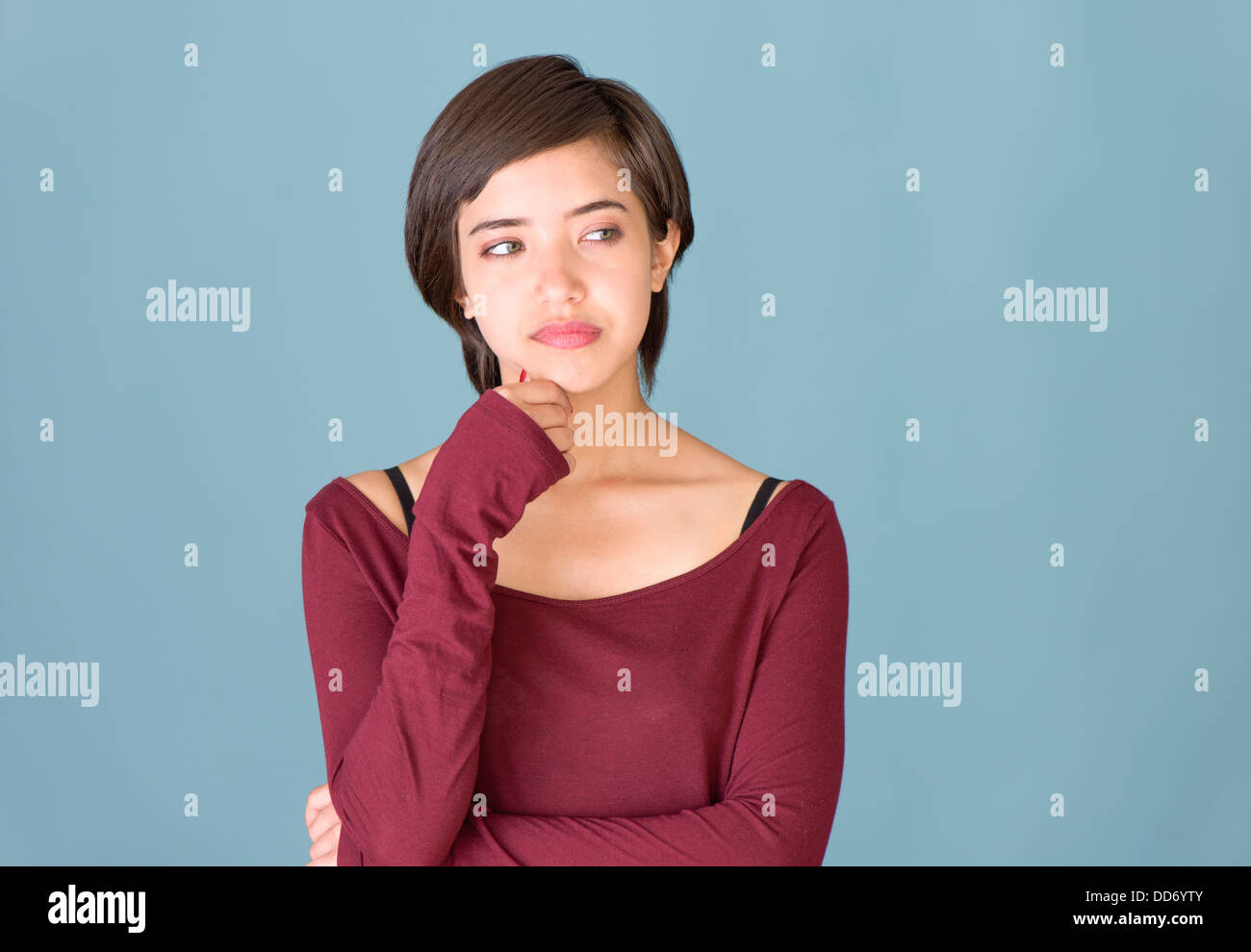 Portrait of confident and natural young multiracial woman Stock Photo ...