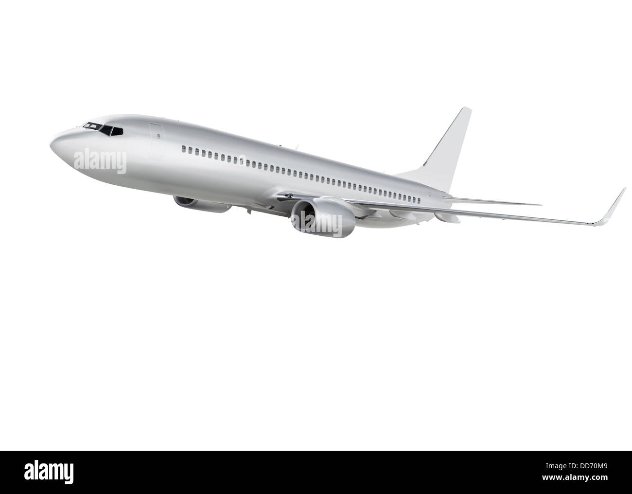 commercial airplane on white background with path Stock Photo - Alamy