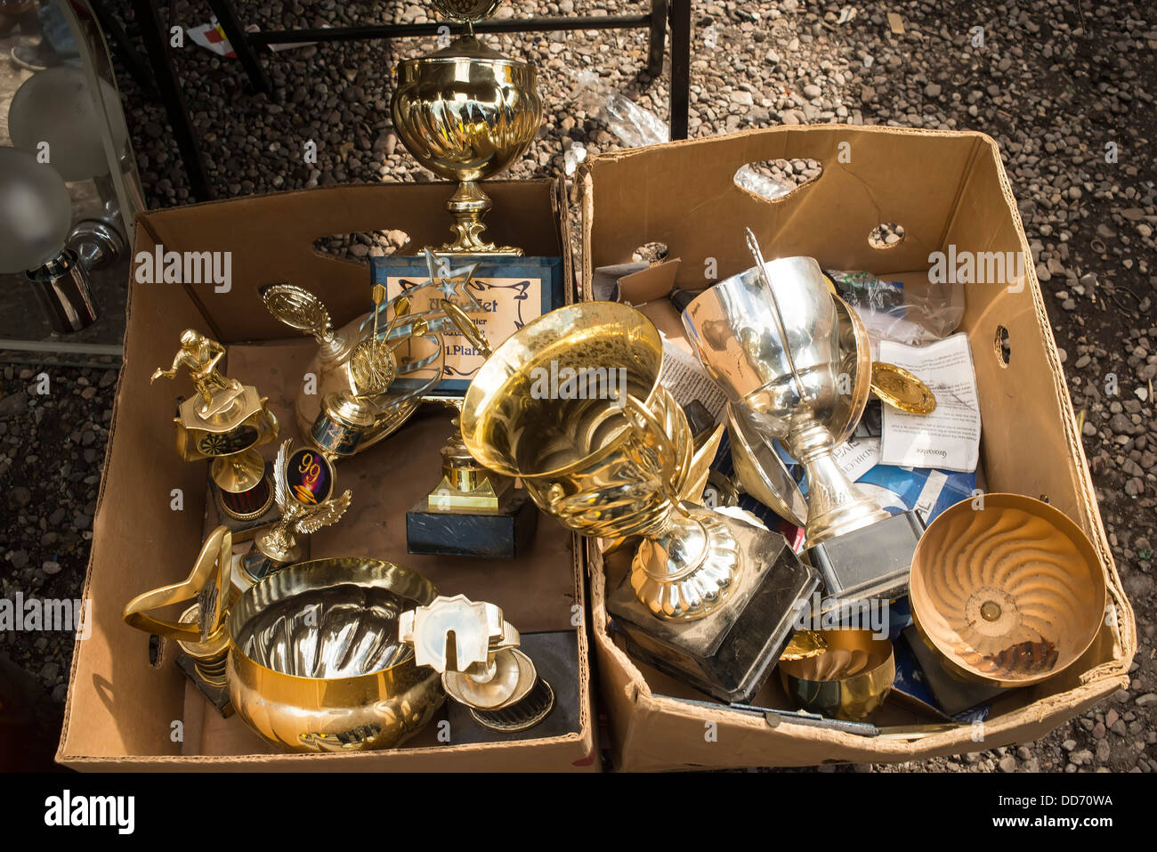 Trophies box hi-res stock photography and images - Alamy