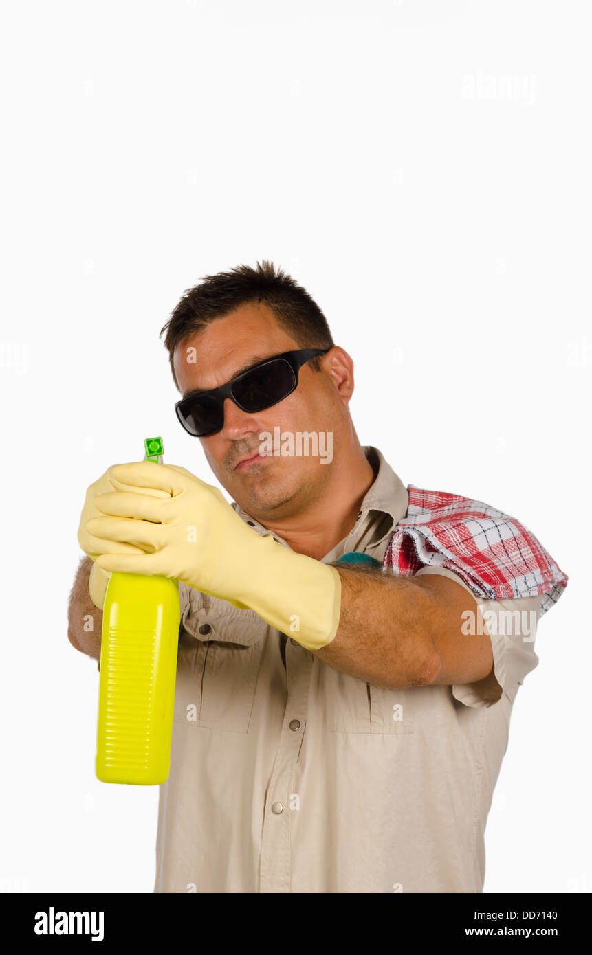 Housework for a macho Stock Photo - Alamy